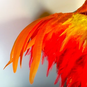 Phoenix Feather Top Wrap Deluxe Orange Yellow and Red Fire Collar ...