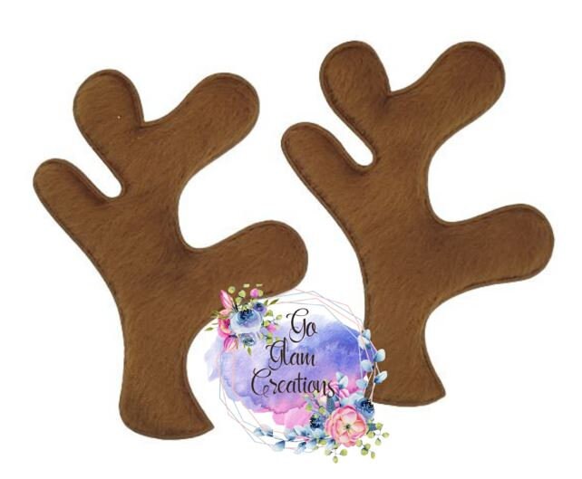 Visual Arts Fuzzy Brown One Sided Deer Antlers Craft Supplies & Tools ...