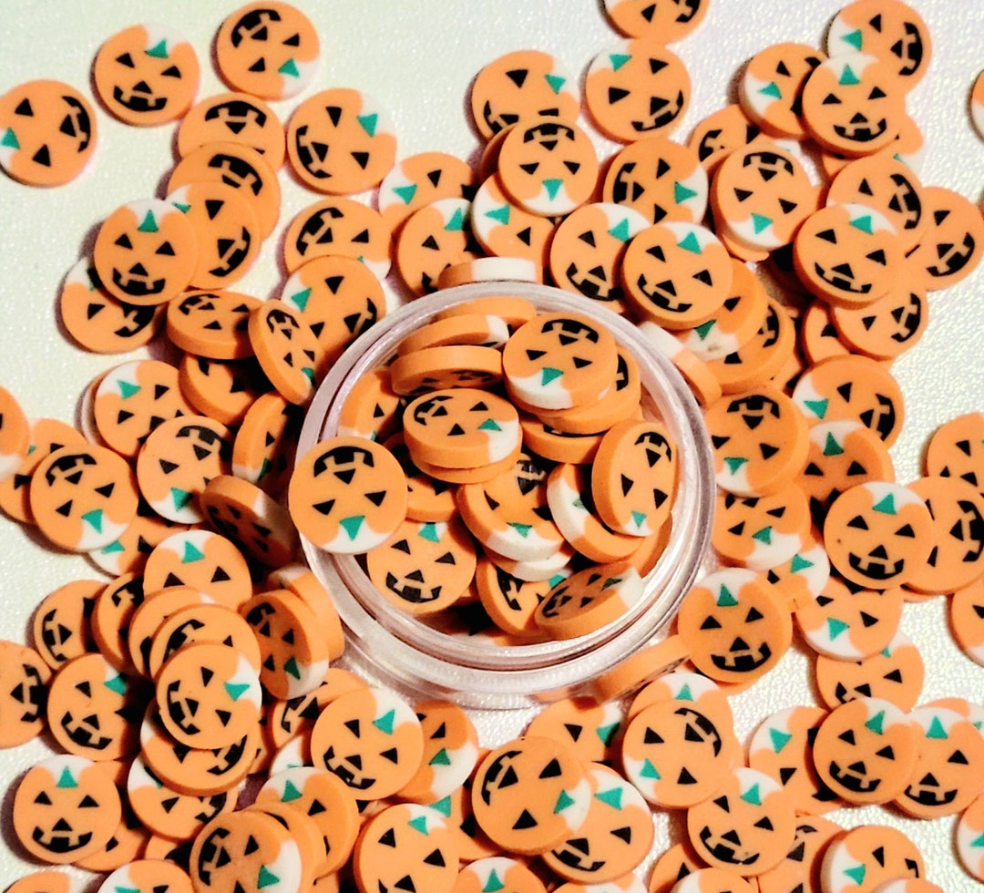 Pumpkins Polymer Clay Slices Fimo Slices Slime Shaker Bows Filler ...