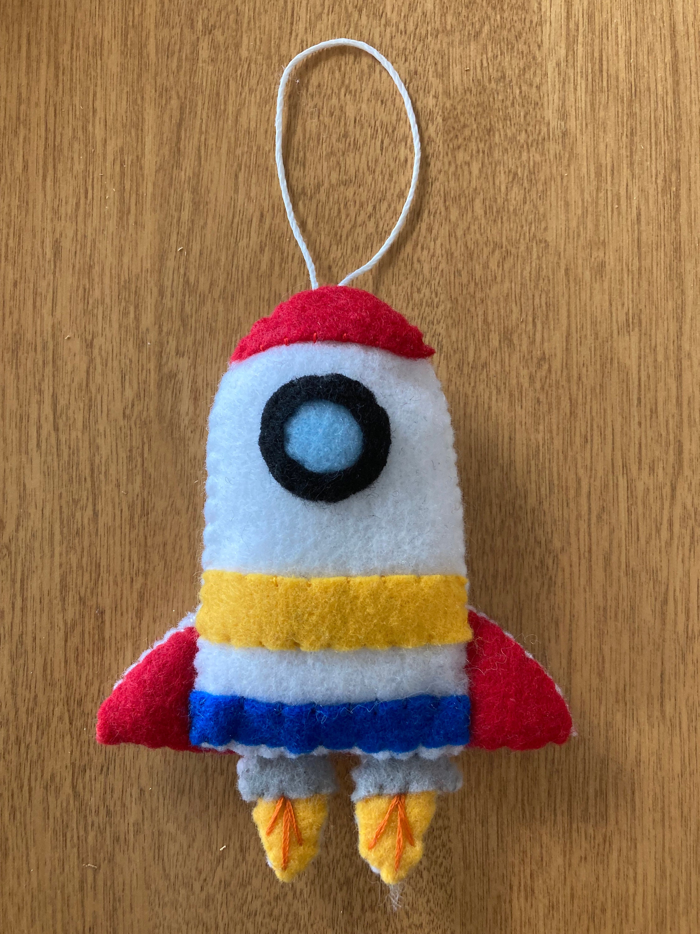 Felt Rocket Ornaments - Etsy