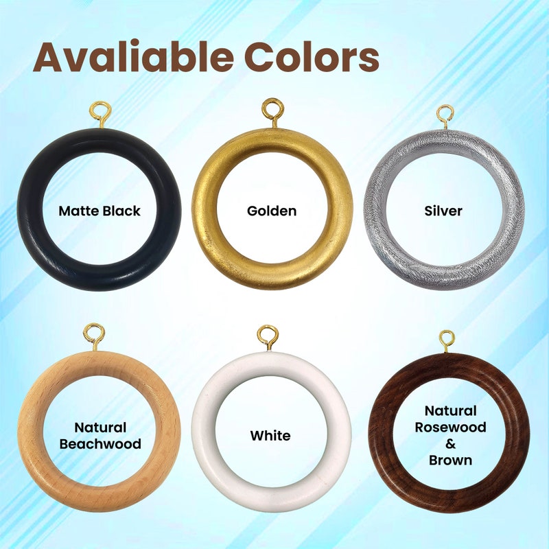 Silver Rings for Curtains - Etsy