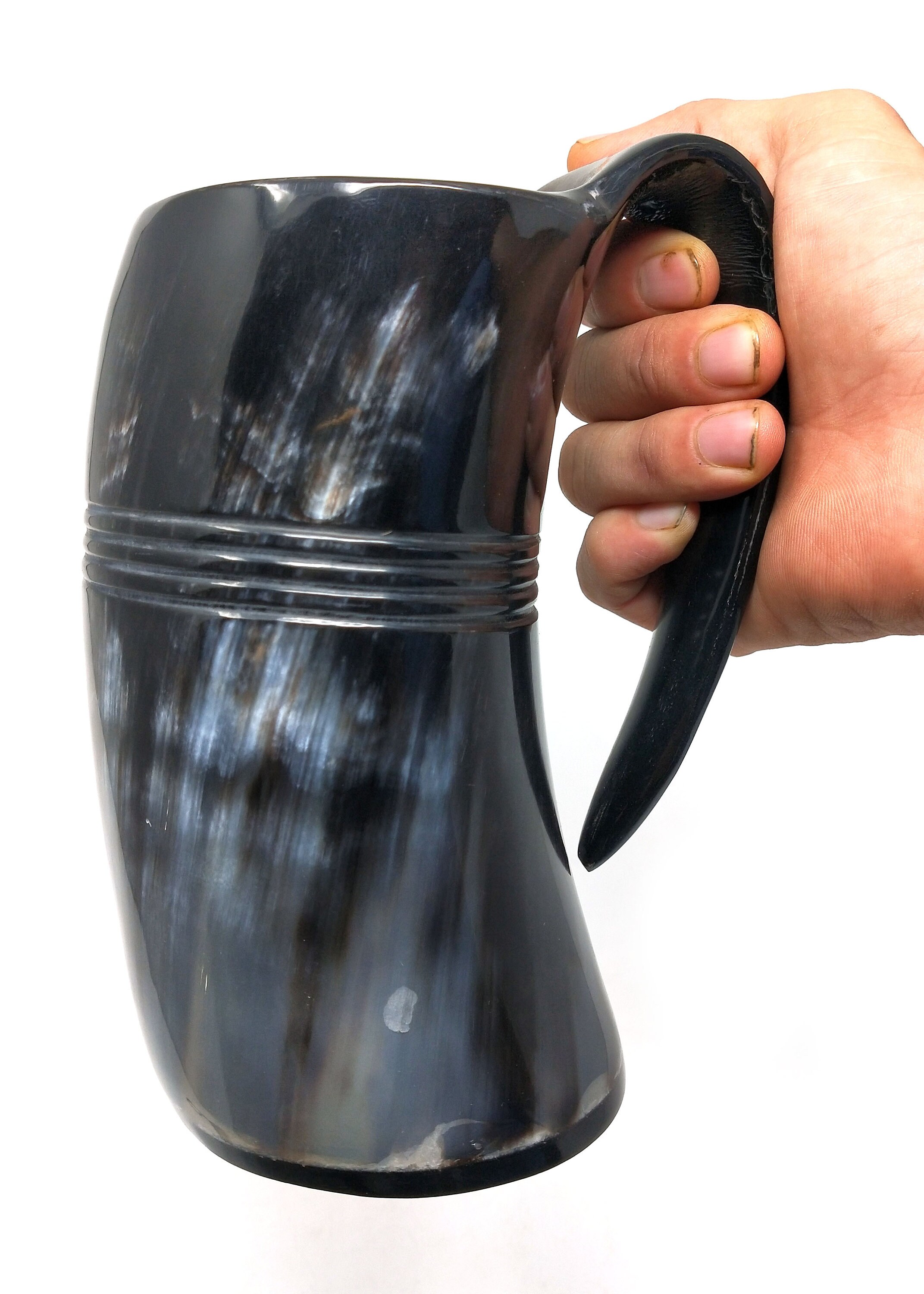 Viking Drinking Handmade Natural OX Horn Tankard Mug Cup - Etsy