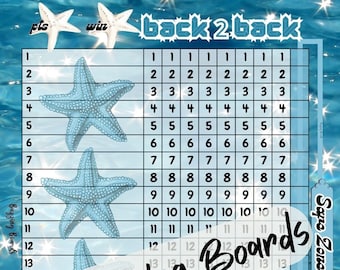 Back to Back Groovy Orange Bingo Board, B2B - 22lines (22 Players) 1 ...