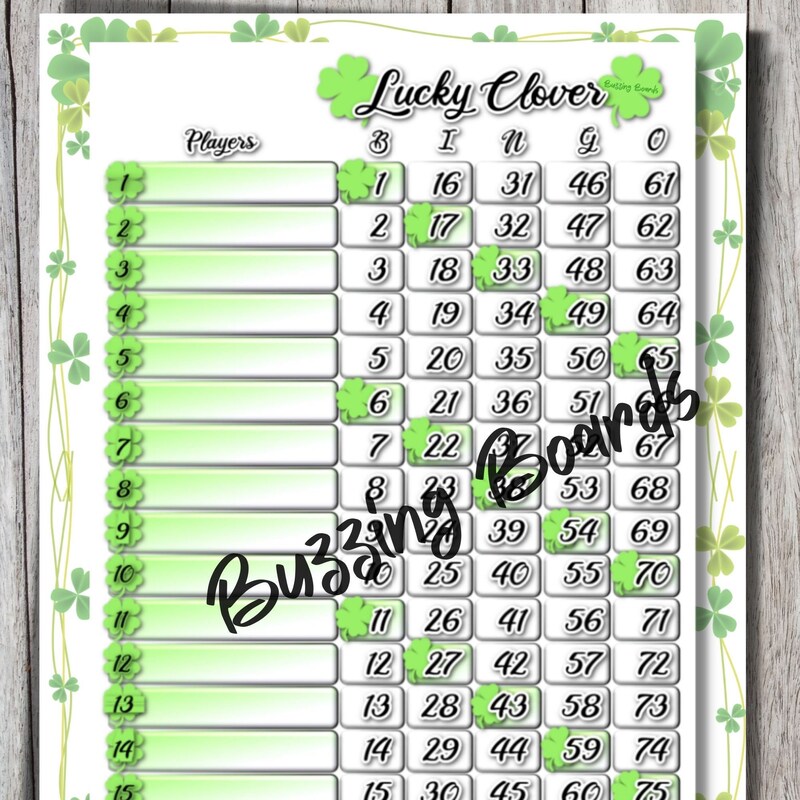 St Patrick Themed Bingo - Etsy