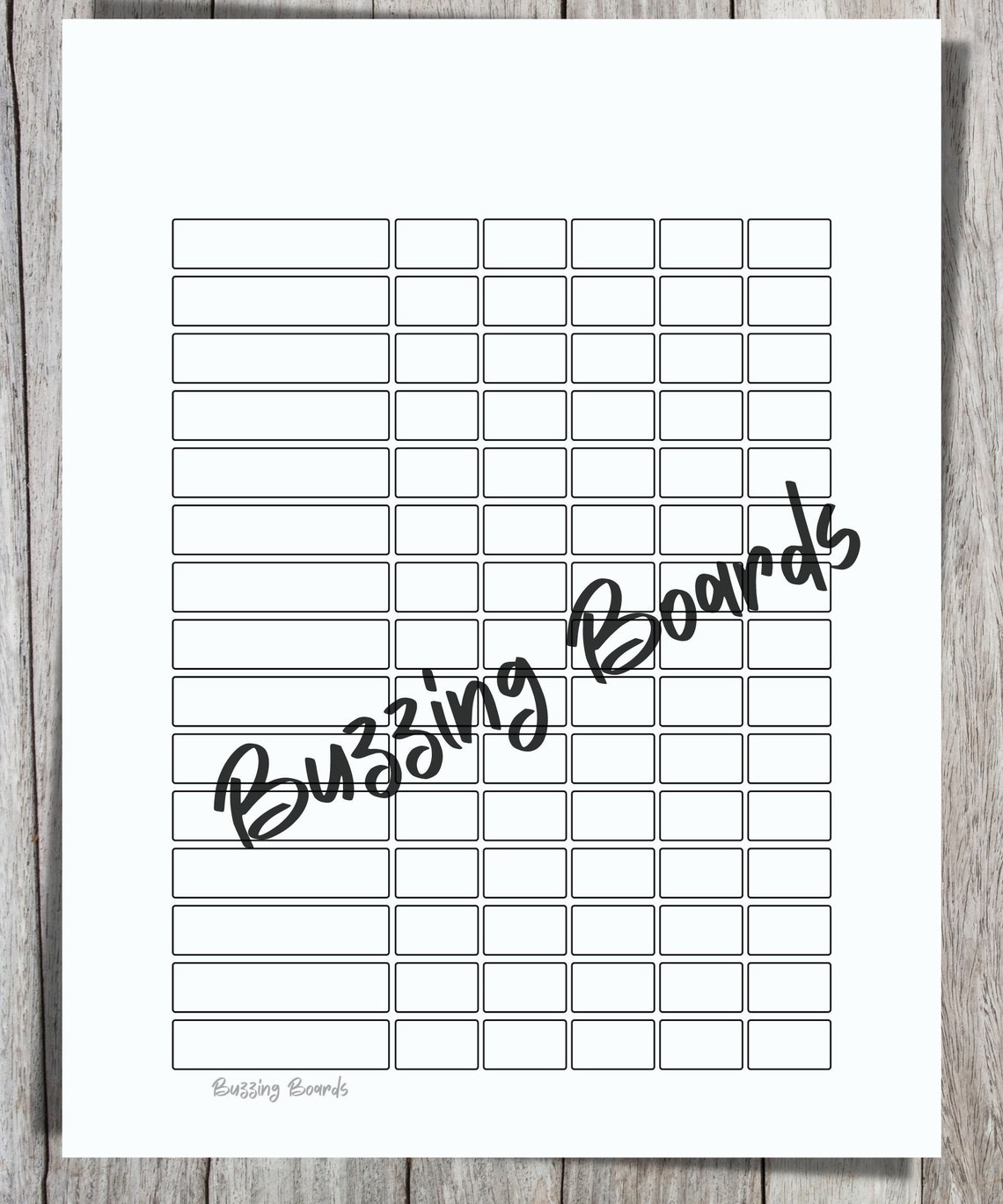 Blank Bingo Boards, Blank 10x10 Bingo Grid, Blank Double Bingo Grid ...
