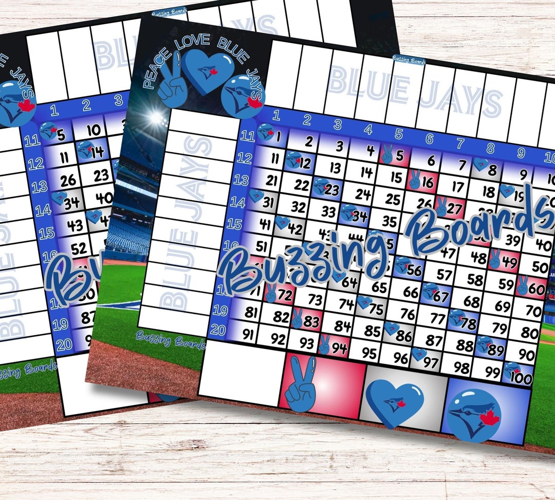 Peace Love Bluejay Grid Bingo Board, 10x10 Grid, 20 Players, 2 PDF ...