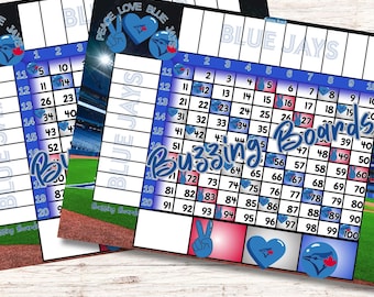 10x10 Grid Bingo Board (mixed,straight,blank), 1-100 Numbers, 20 ...