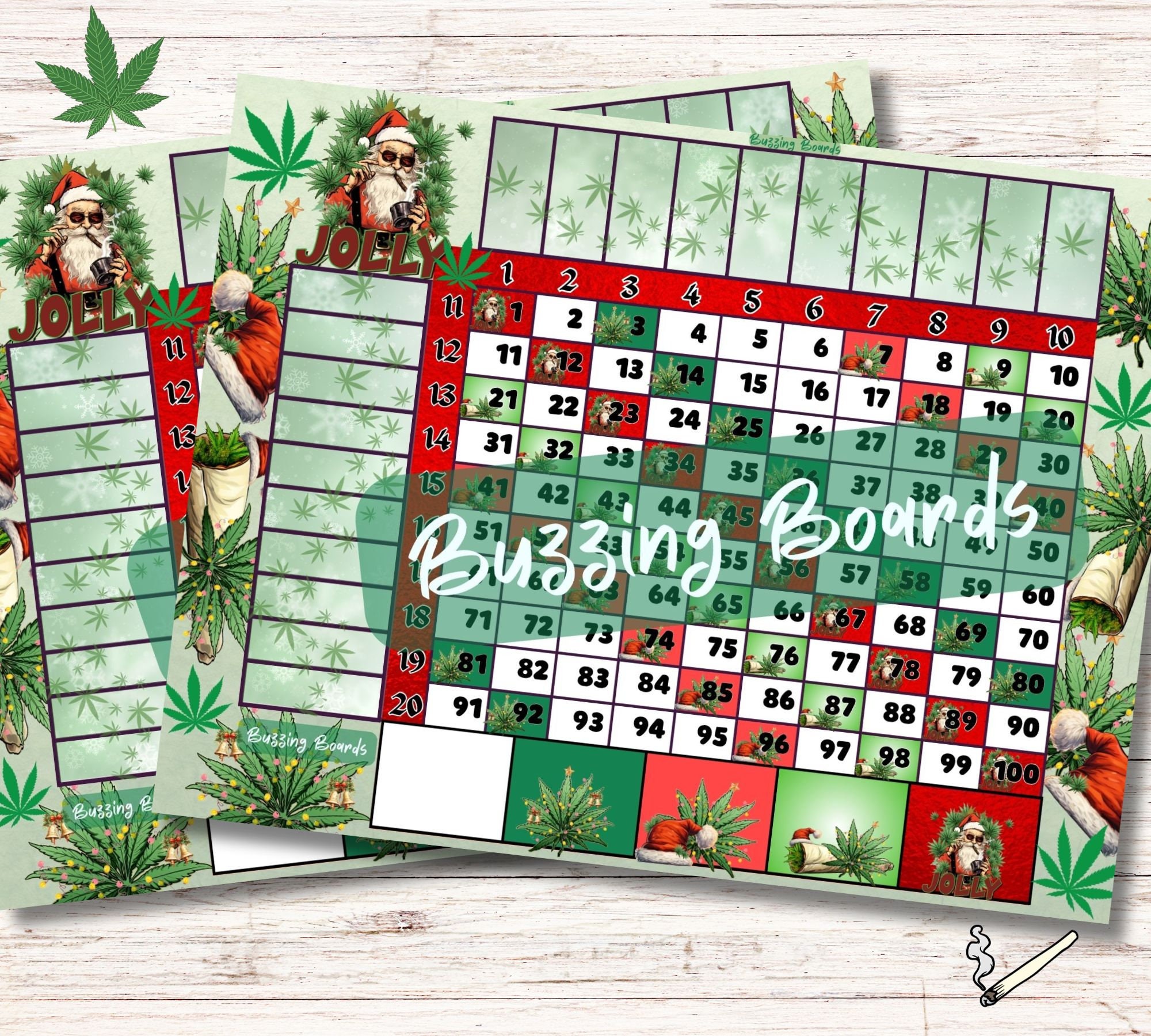 Jolly Bingo Board Grid, 20 Players, 1 PDF File, 8.5 X 11 Inches, 1 ...