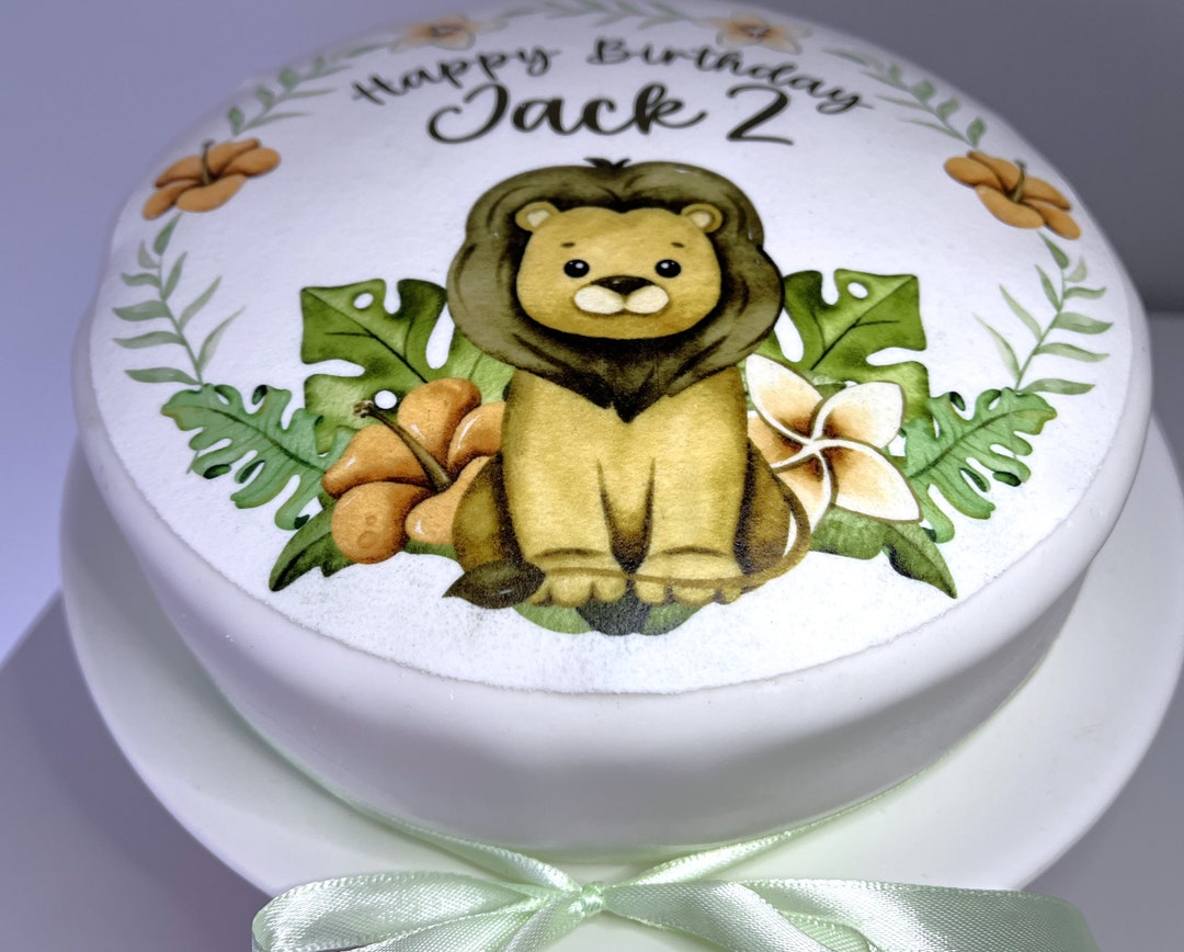 Personalised Pre-cut Icing Sheet/wafer Card Cake Topper / Birthday ...