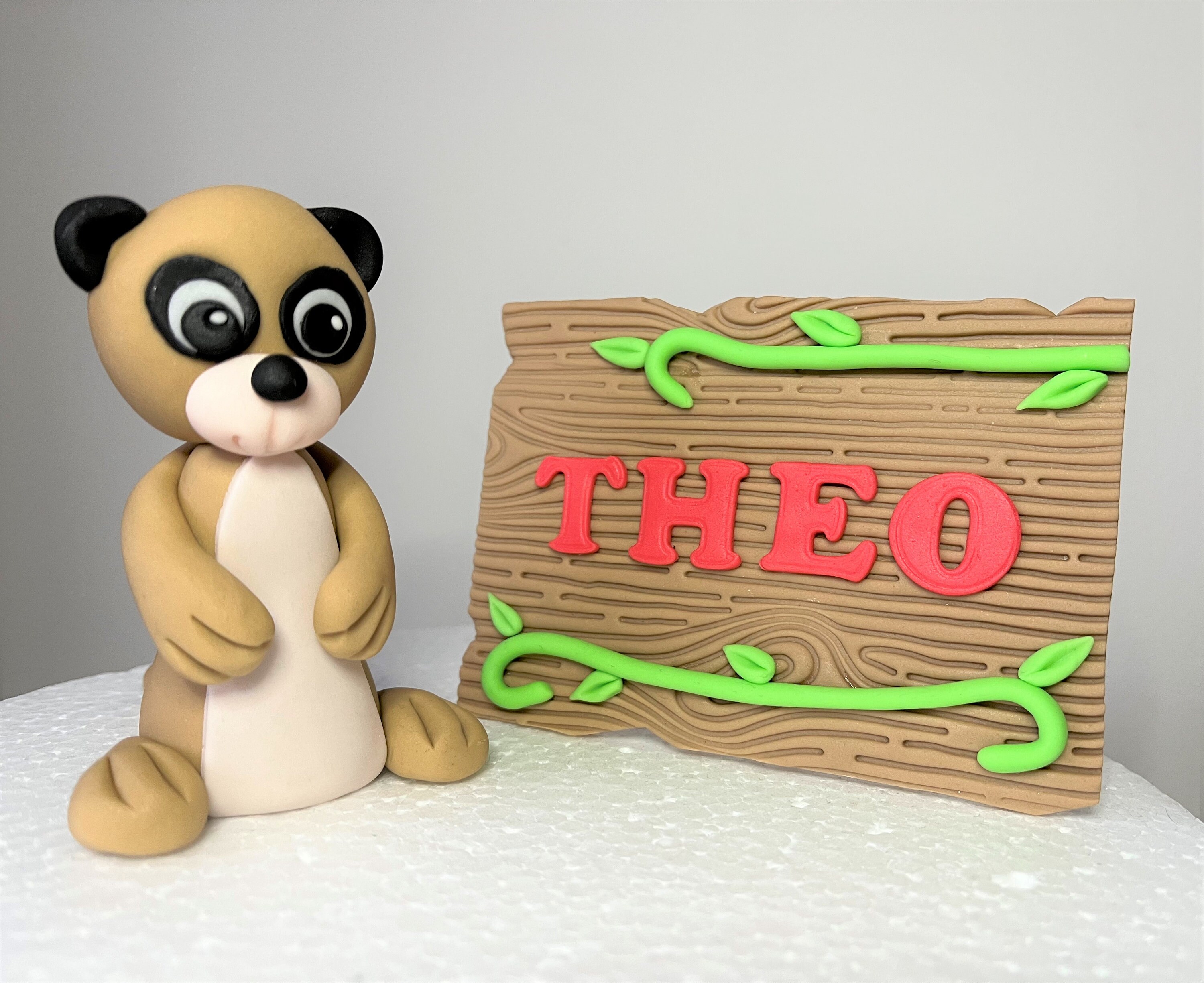 Edible Meerkat Cake Decoration Set Personalised Birthday - Etsy