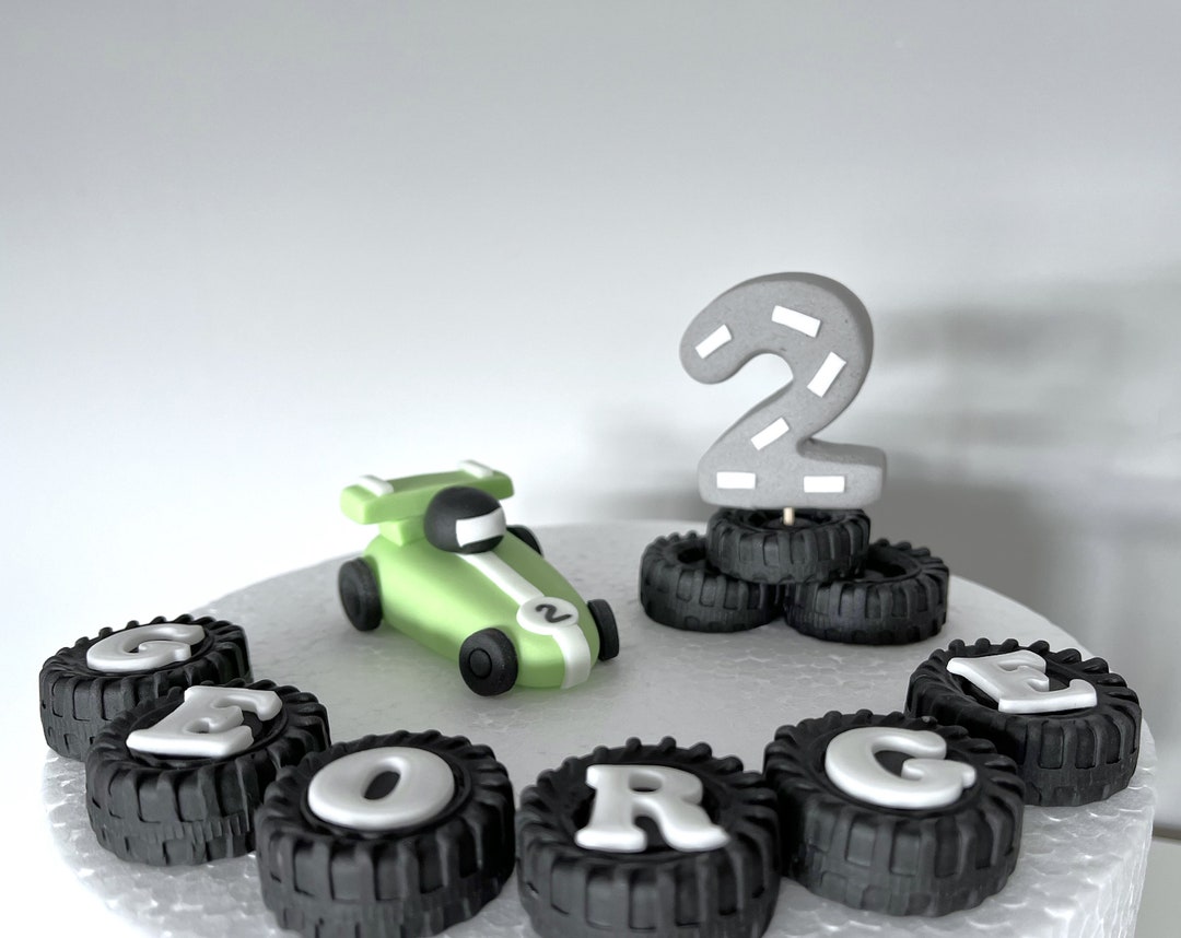 Racing Cars Cake Toppers / Edible Personalised Birthday - Etsy