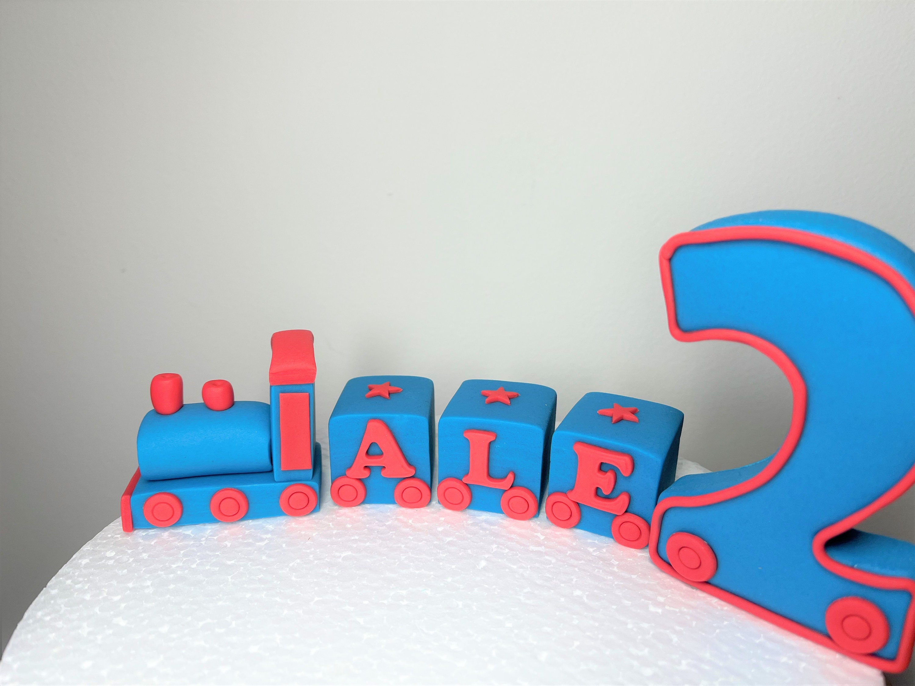 Fondant Train Cake Topper Sugar Paste Vehicle Train Topper. - Etsy