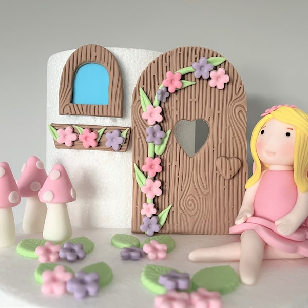 Fairy First Birthday Fondant Cake Toppers - Etsy