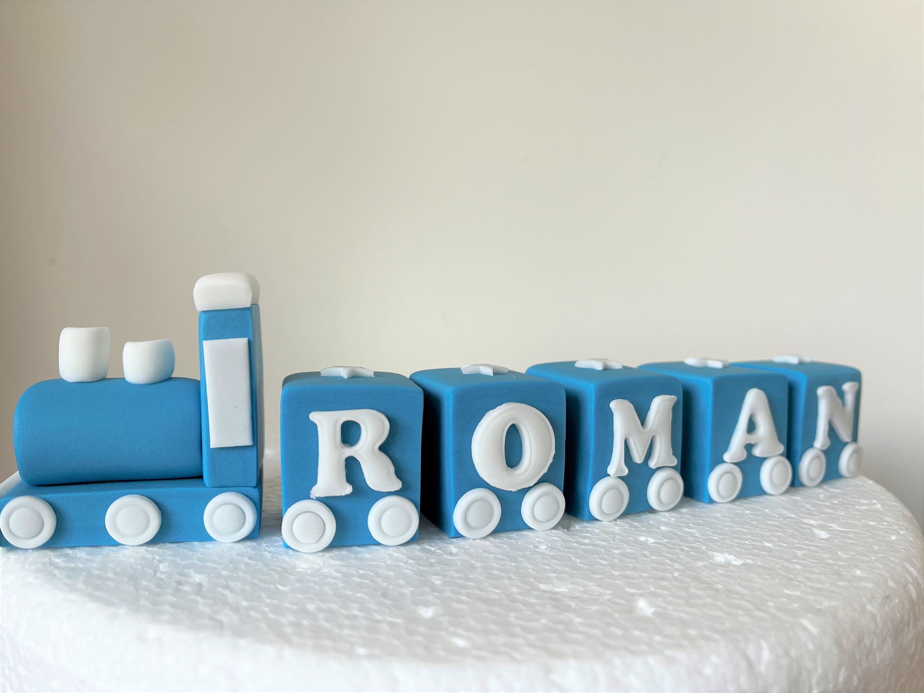 Fondant Train Cake Topper, Sugar Paste Vehicle Train Topper ...