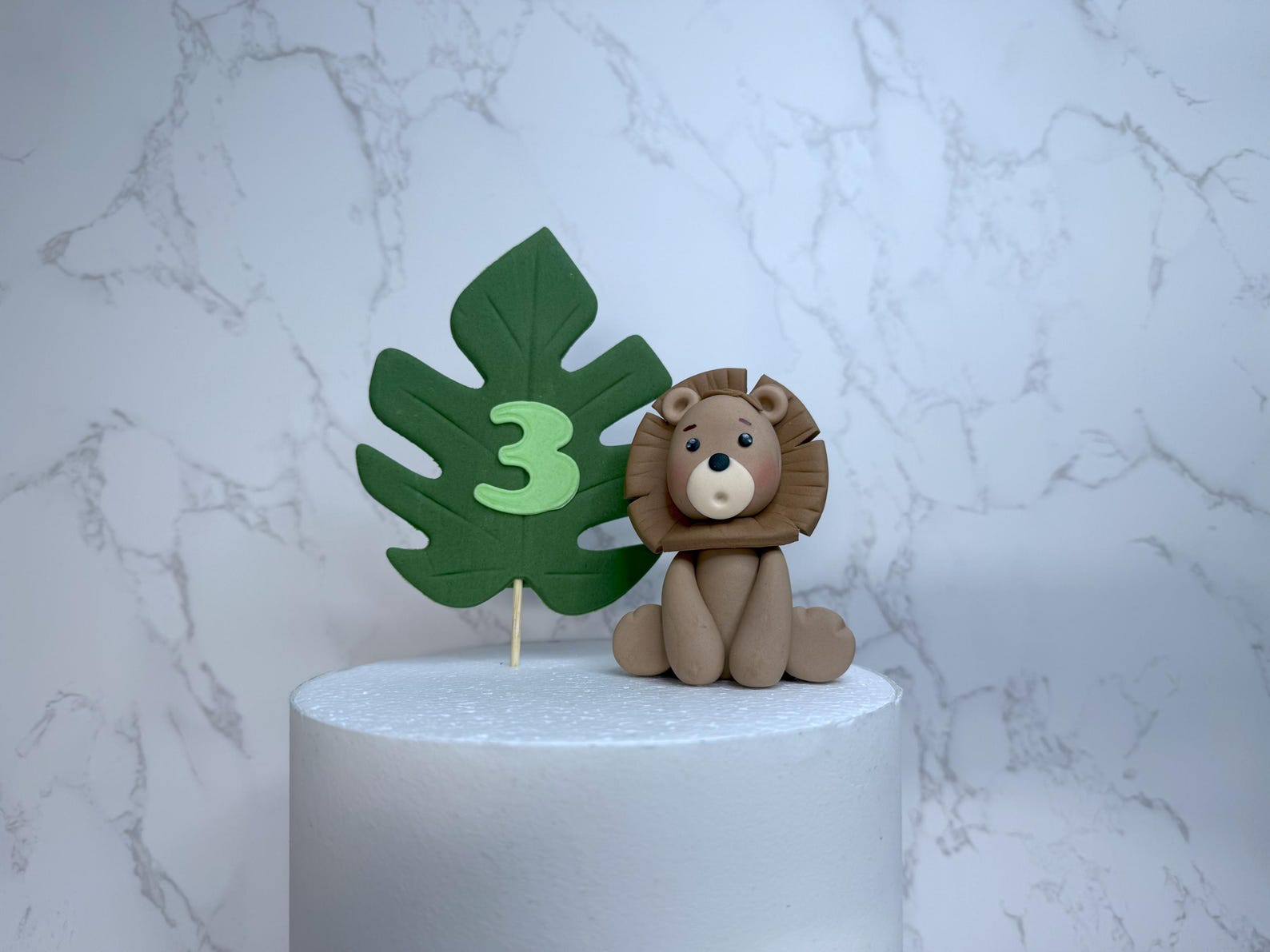 Personalized Fondant Edible Lion. Edible Cake Topper Set. Lion Cake ...