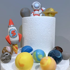 Personalised Solar System Cake Toppers, Planets, Astronaut / Handmade ...
