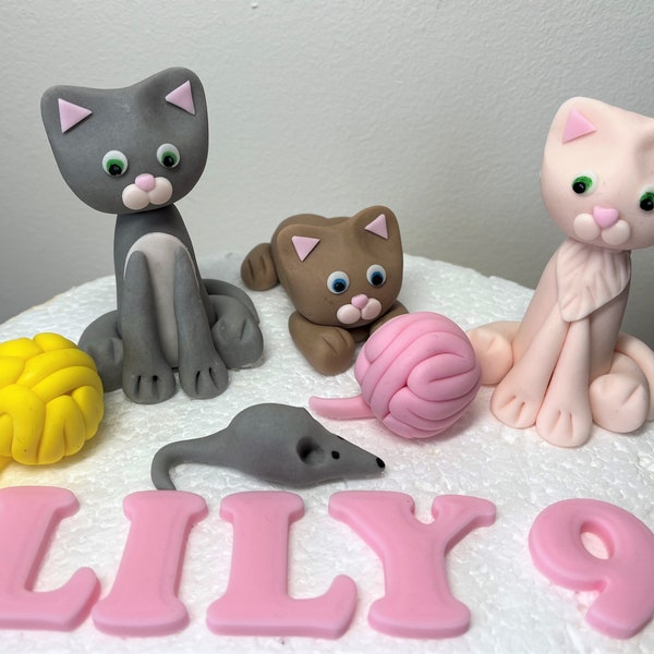 Cat Cake Toppers - Etsy