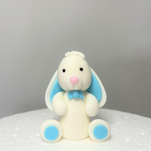 Fondant Rabbit Cake Topper. Easter Cake/birthday Cake Edible Decoration ...
