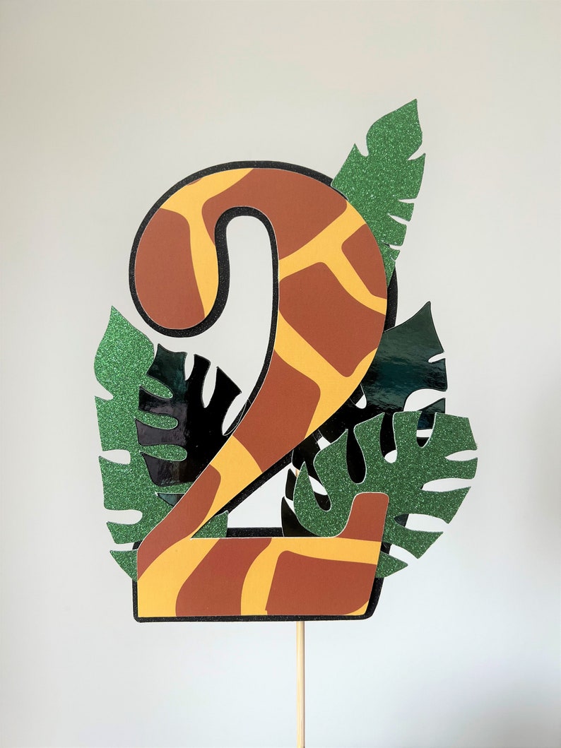 Jungle Cake Topper-safari Tropical Birthday. Paper Cake - Etsy