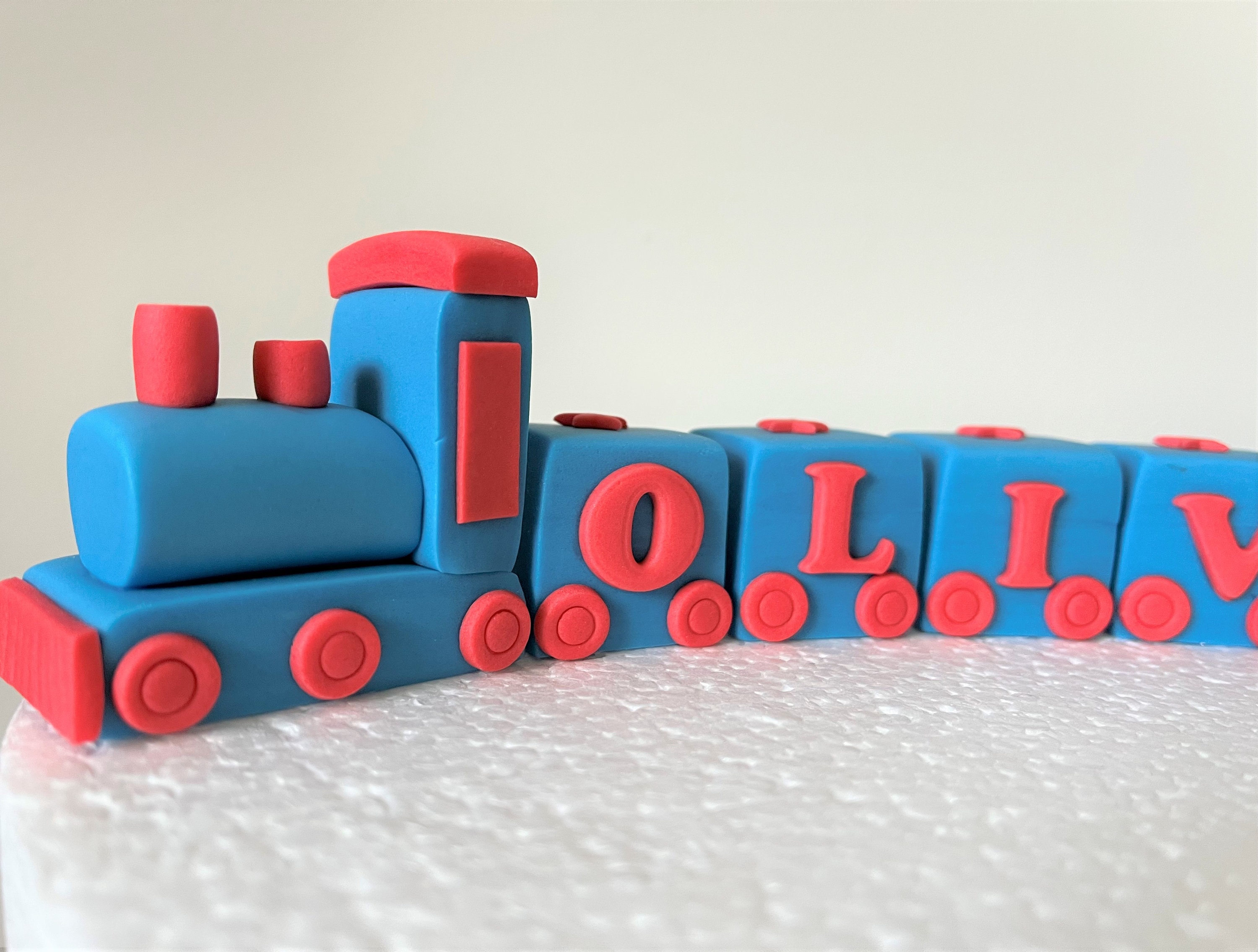 Fondant Train Cake Topper, Sugar Paste Vehicle Train Topper ...