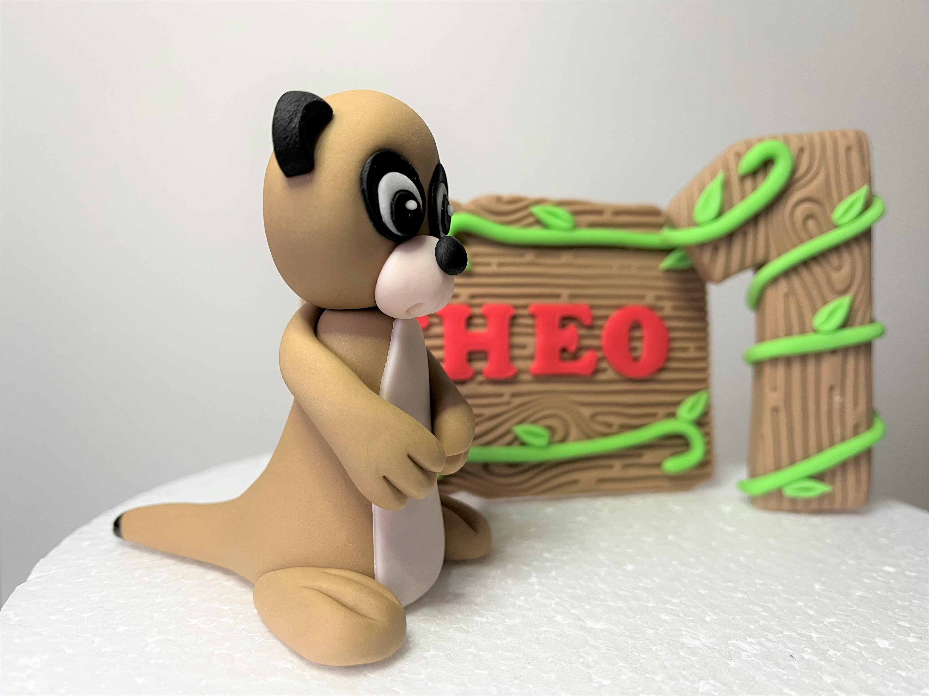 Edible Meerkat Cake Decoration Set Personalised Birthday - Etsy