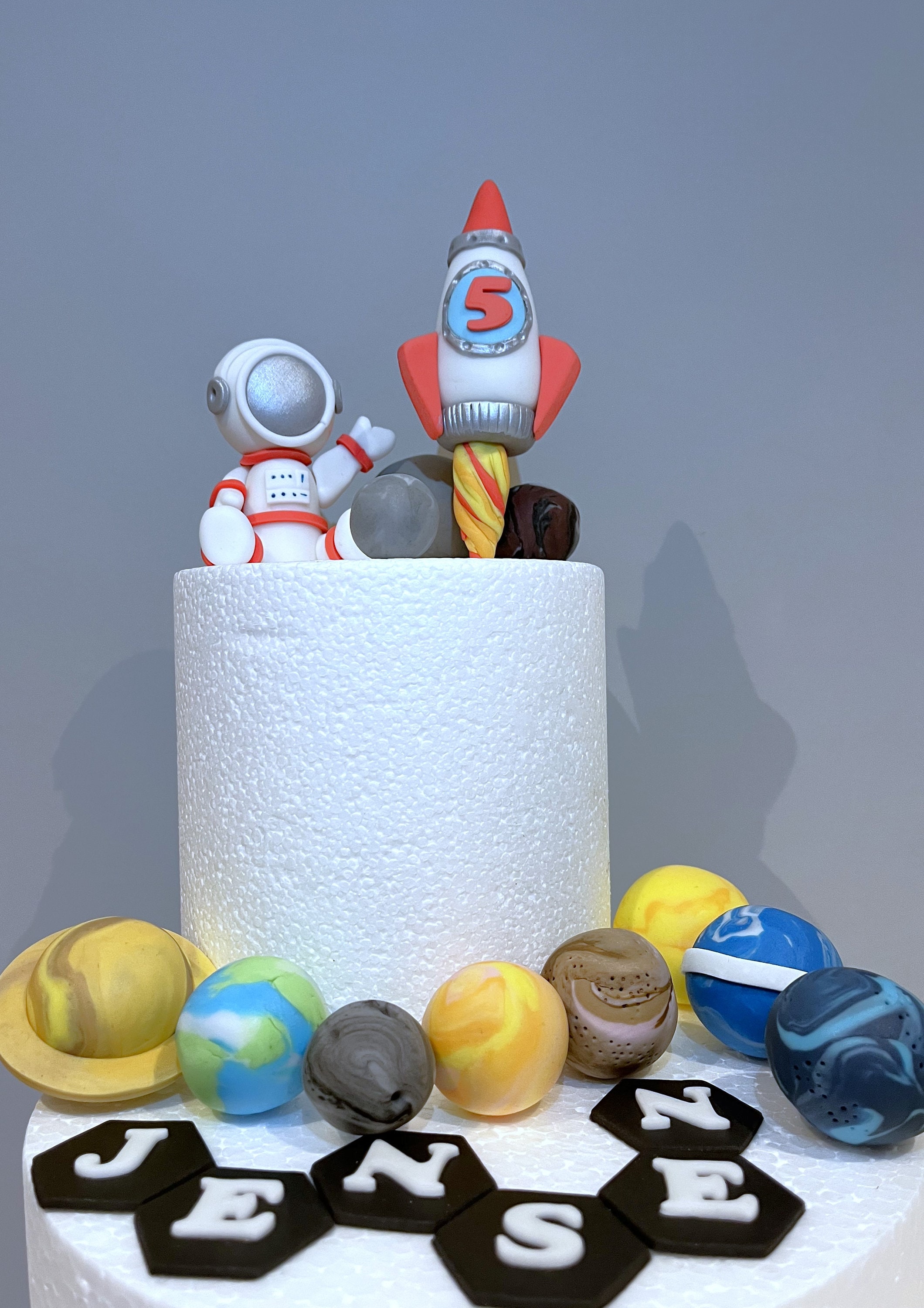 Personalised Solar System Cake Toppers, Planets, Astronaut / Handmade ...