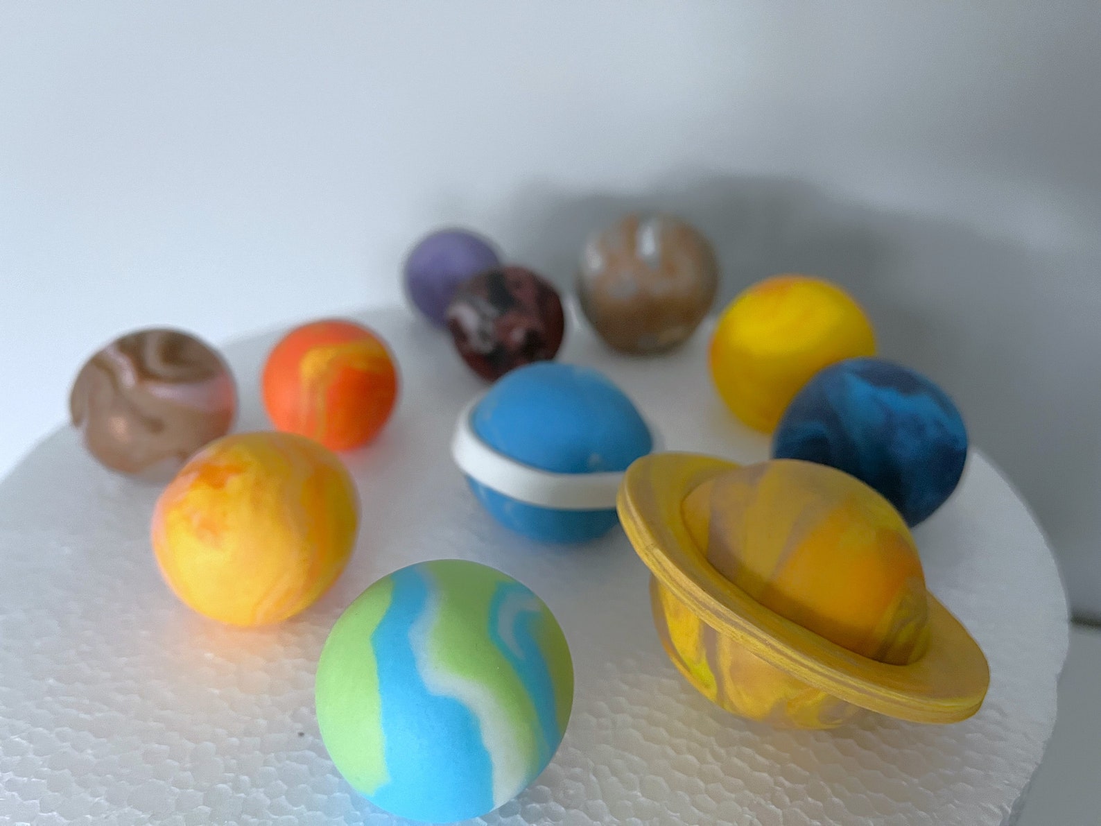 Solar System, Cake Toppers, Edible Planets / Handmade Birthday Cake ...