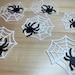 Edible Spiderweb and Spiders Cupcake Toppers. Pre-cut Halloween Wafer ...