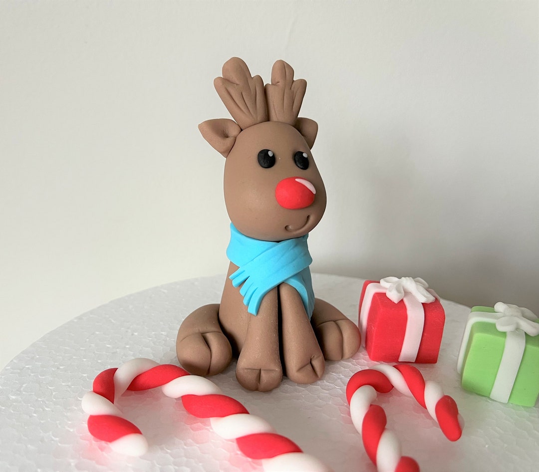 Christmas Fondant Cake Toppers - Santa Claus - Edible Cake Decoration ...