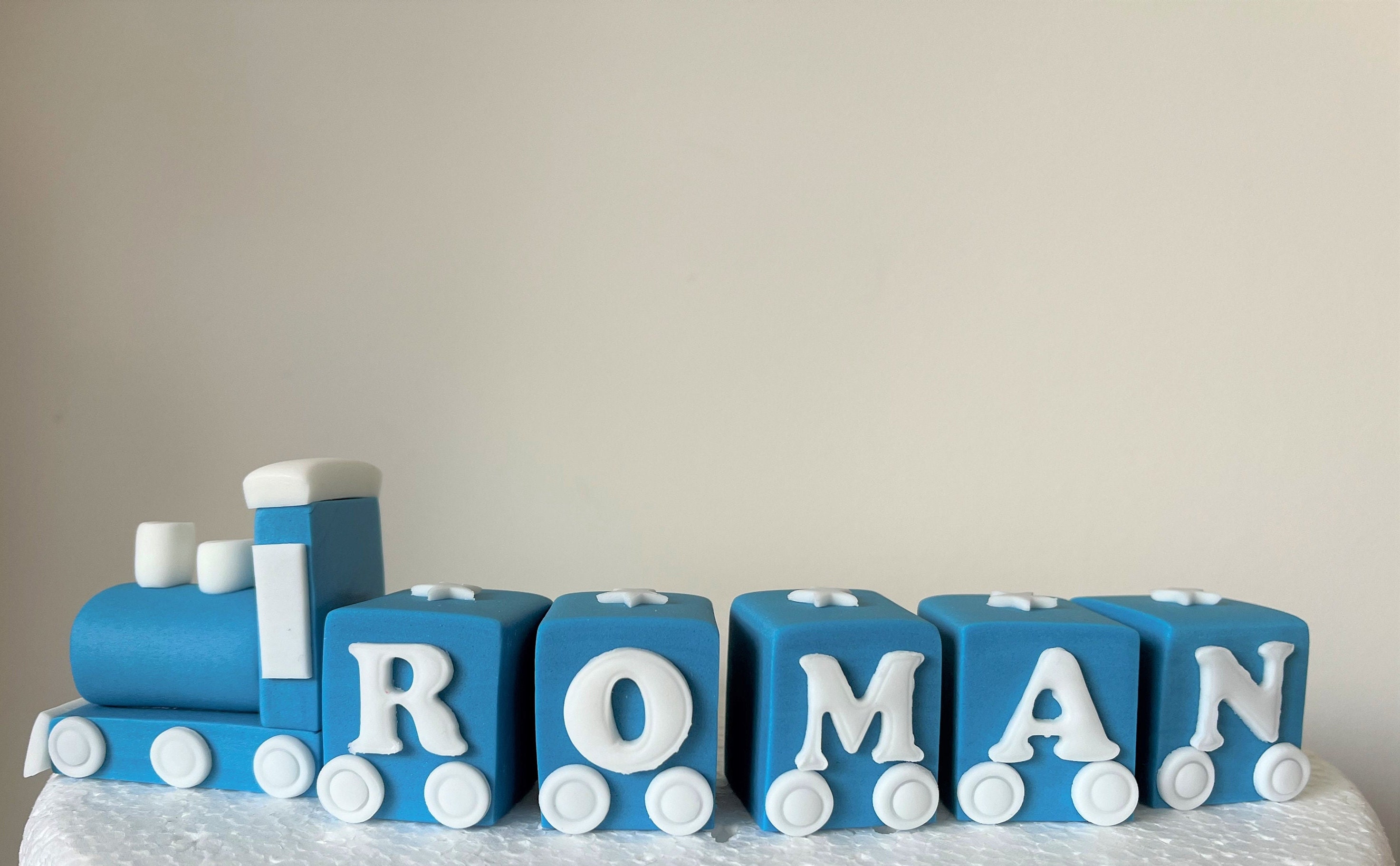 Fondant Train Cake Topper, Sugar Paste Vehicle Train Topper ...