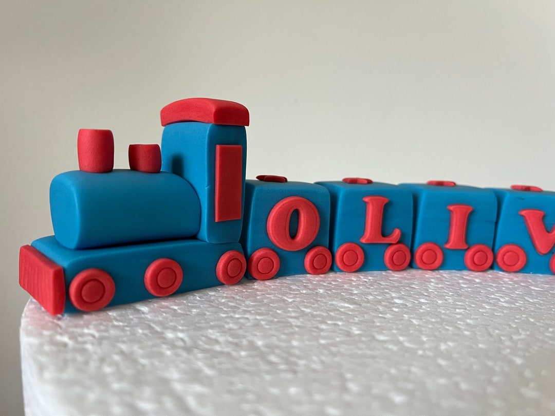 Fondant Train Cake Topper, Sugar Paste Vehicle Train Topper ...