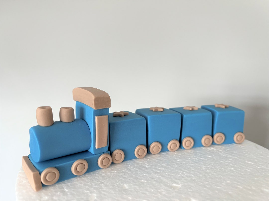 Fondant Train Cake Topper, Sugar Paste Vehicle Train Topper ...