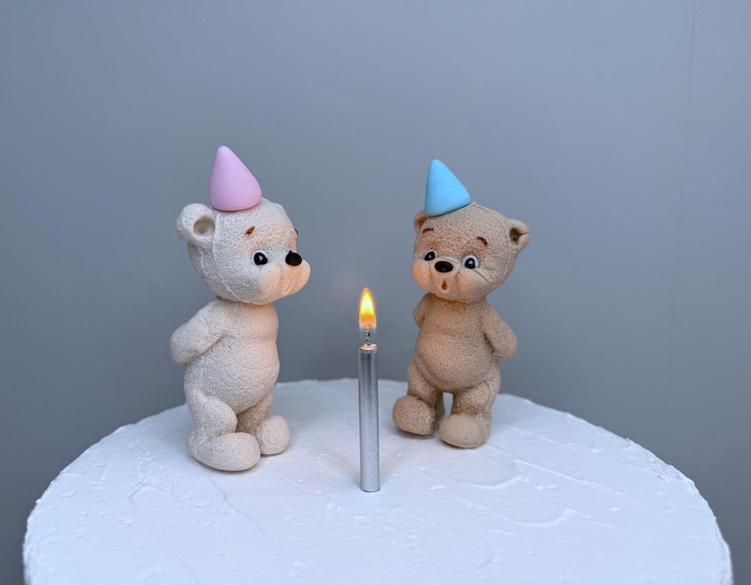Handmade Edible Teddy Cake Topper. Christening Cake. Baby Shower. Sugar ...
