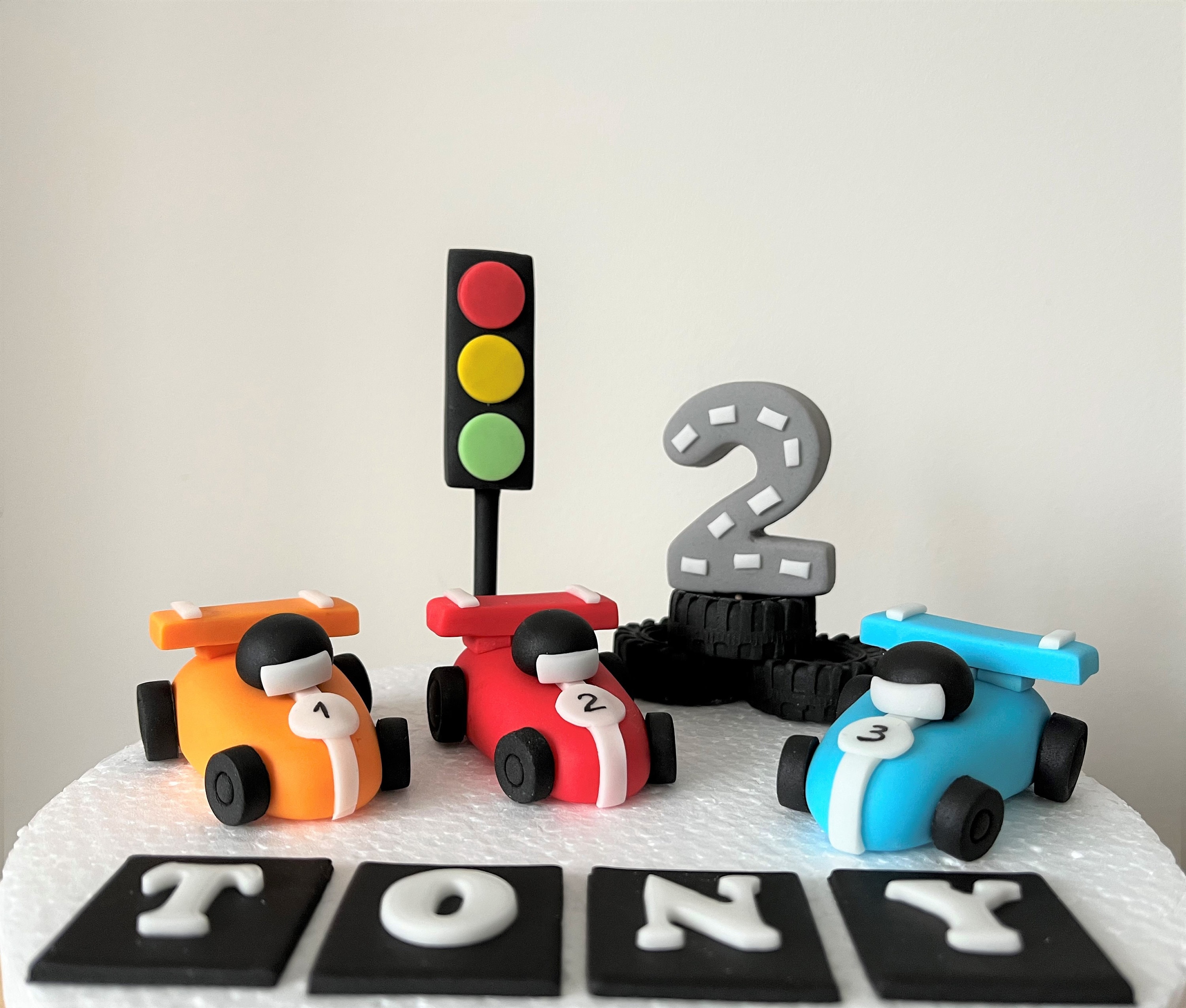 Small Race Cars Fondant