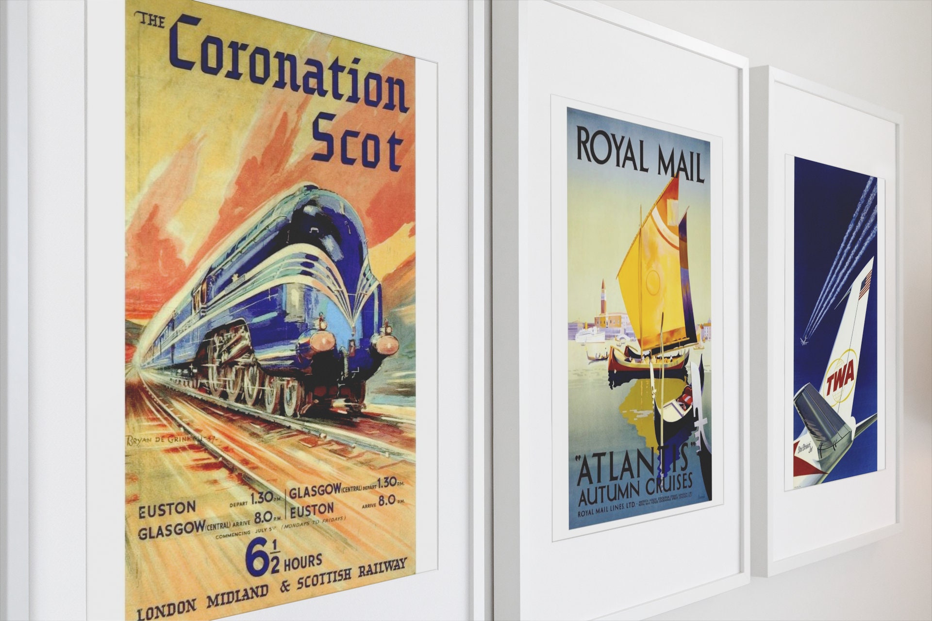 Vintage Transport Posters - 60 High Quality Files, Beautifully ...