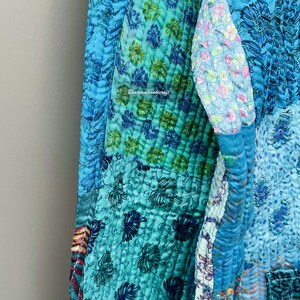 Handmade Patchwork Jacket, Silk Sari Jacket. Quilted Jacket, Winter ...