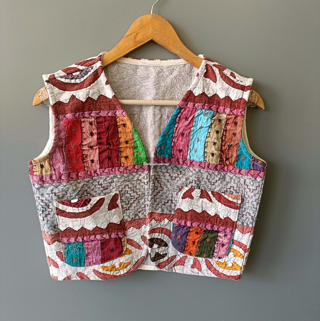 Handmade Patchwork Vest Embroidery Jacket Cut Work Jacket - Etsy