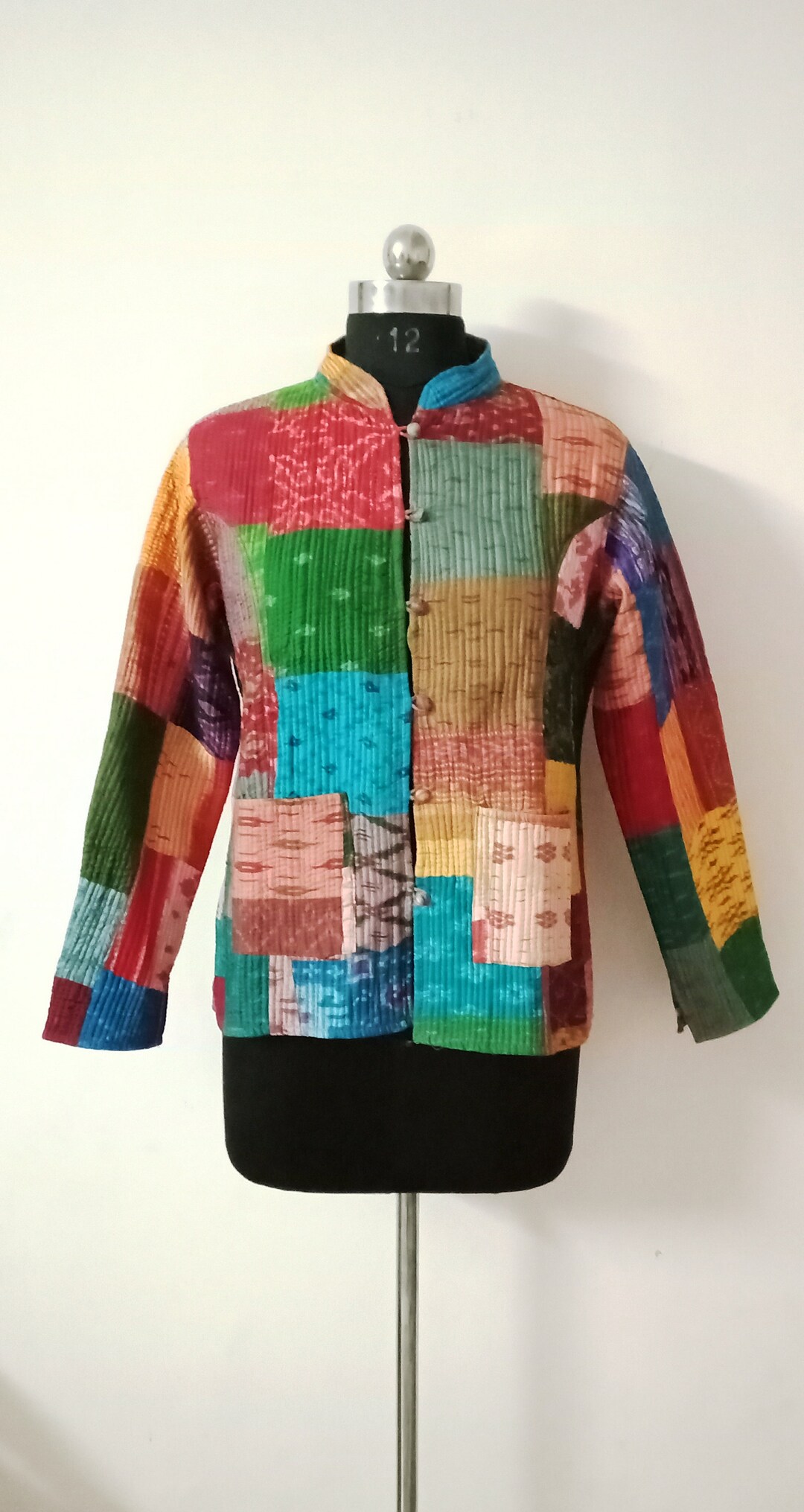 Silk Sari Winter Wear Jackets Indian Handmade Multi Patchwork Jacket ...