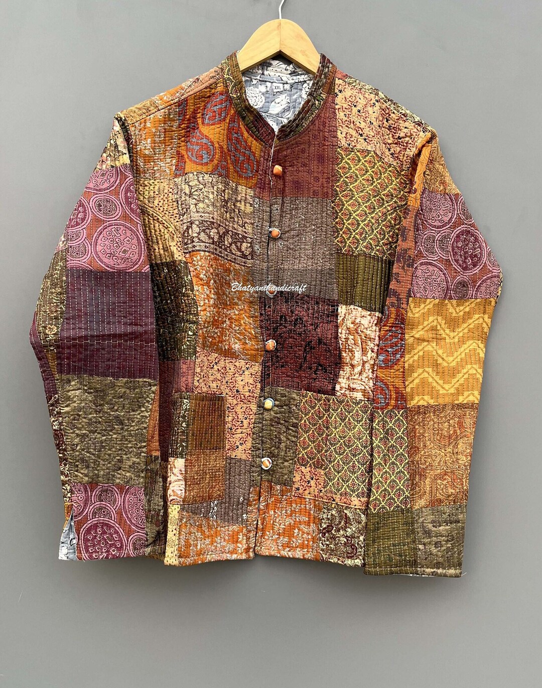 Handmade Reversible Jacket, Silk Sari Jacket. Quilted Jacket, Winter ...