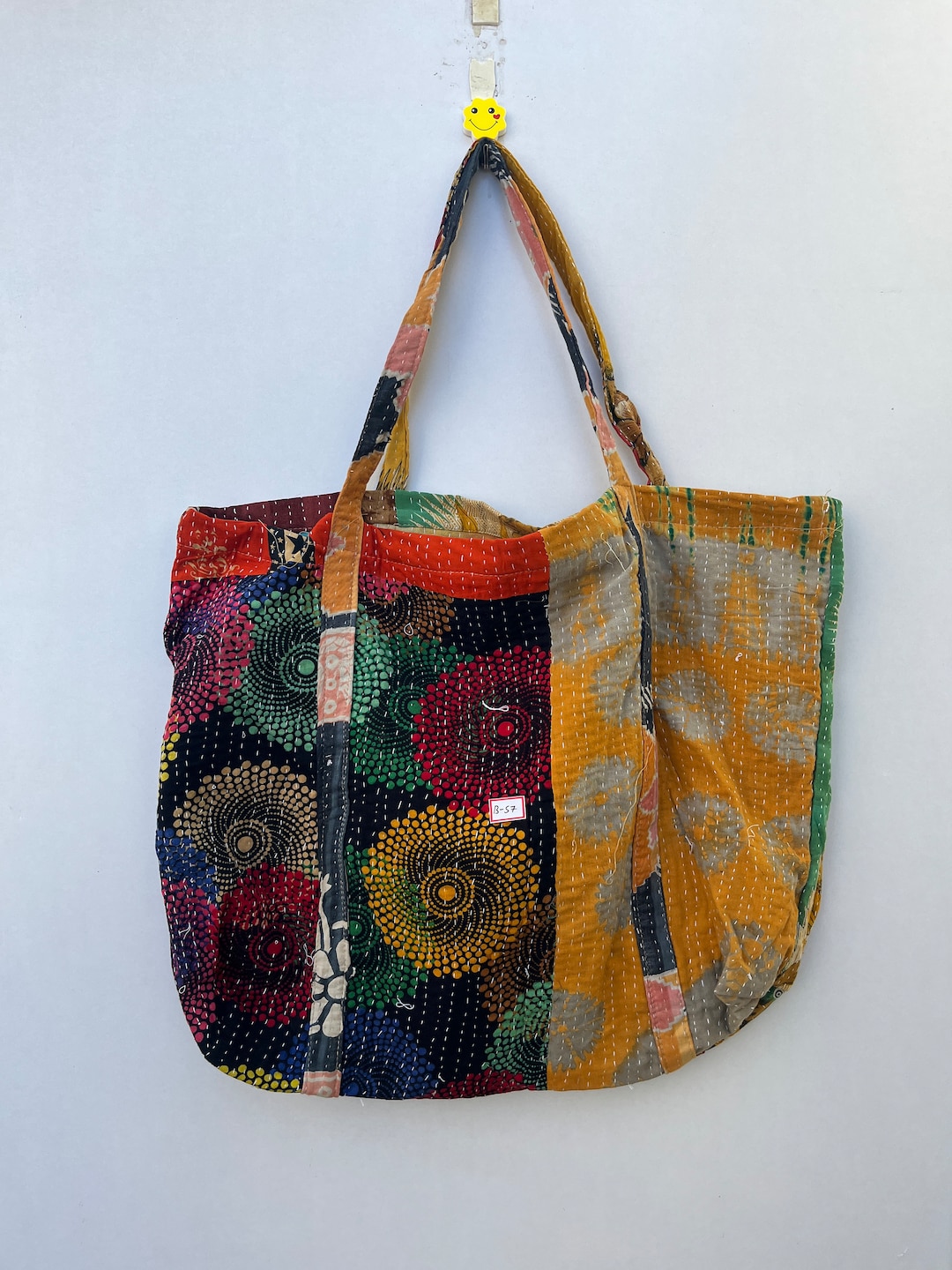 Vintage Kantha Jhola Bags, Handmade Tote Bags, Kantha Bags, Shoulder ...