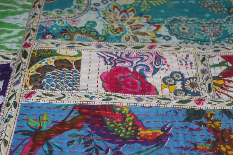 Handmade Patchwork Kantha Quilt Patch Work Kantha Quilt Kantha - Etsy