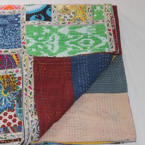 Handmade Patchwork Kantha Quilt Patch Work Kantha Quilt Kantha Blanket ...