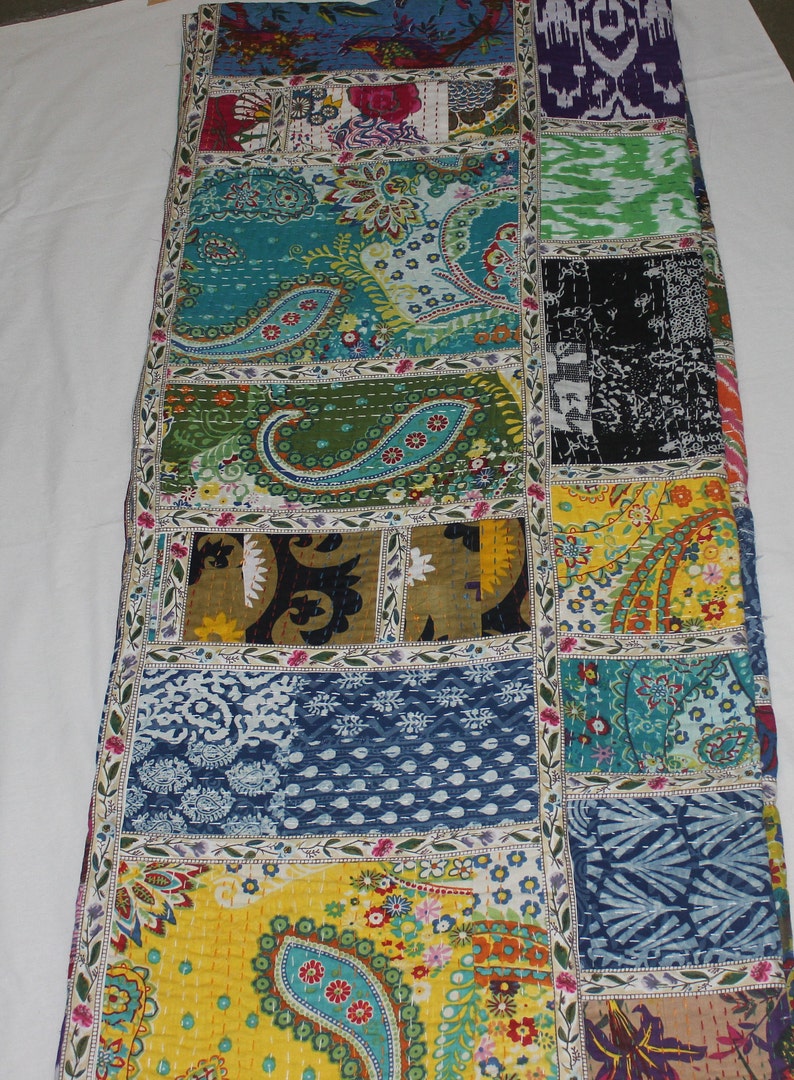 Handmade Patchwork Kantha Quilt Patch Work Kantha Quilt Kantha - Etsy