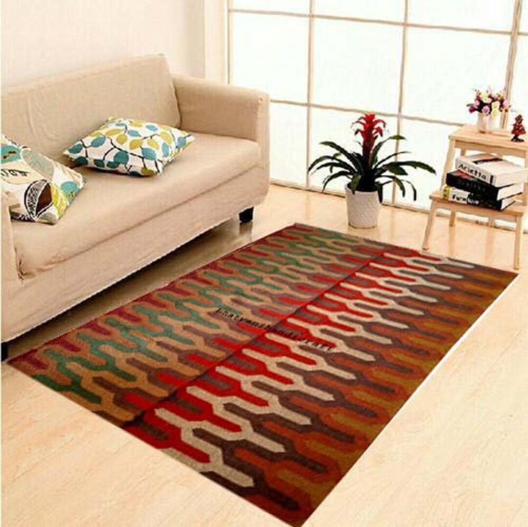 4x6 Sq. Ft. Handmade Kilim Vintage Rugs Carpet Beautiful Kilim Balcony ...