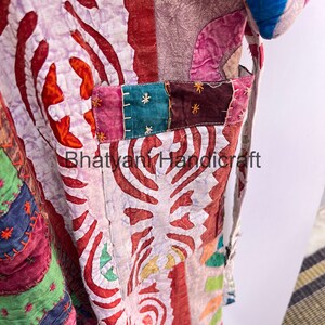 Indian Cotton Cut Patchwork Night Wear Bathrobe Gown Kantha - Etsy