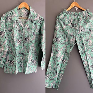 New Floral Pj Set Soft Cotton Night Suit Bridal Pajama Set - Etsy