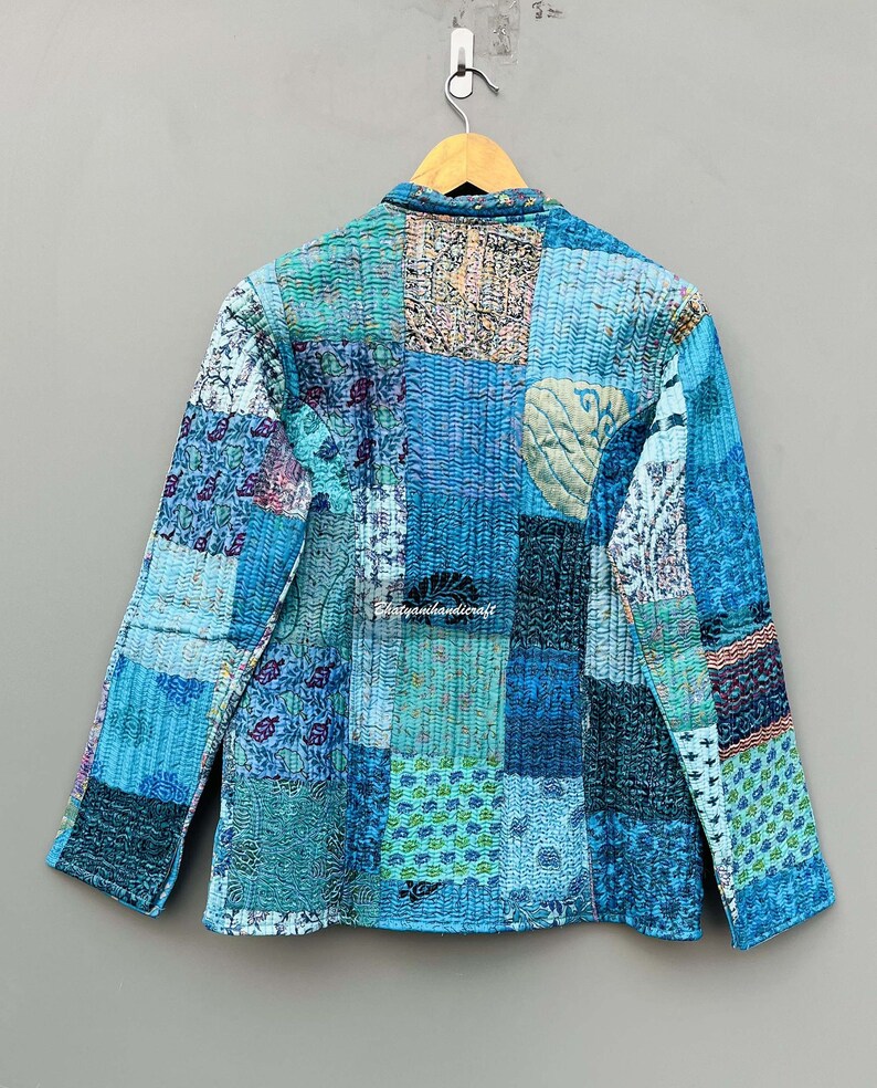 Handmade Patchwork Jacket Silk Sari Jacket. Quilted Jacket - Etsy