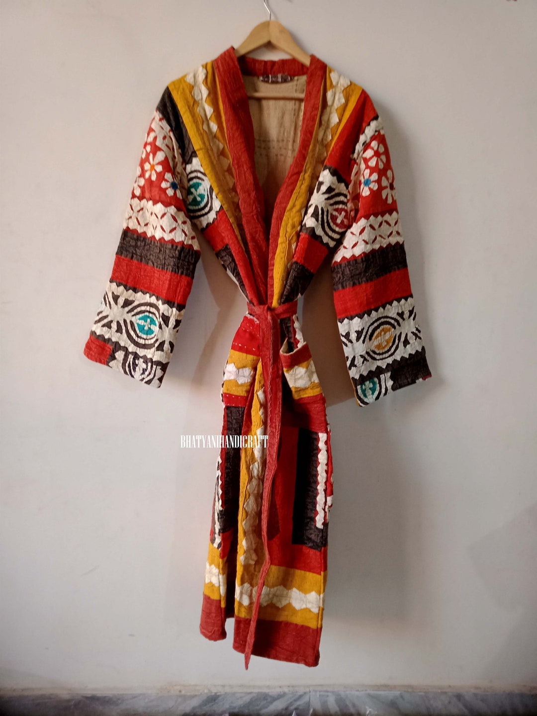 Cut Work Kimono,new Kimonos,cut Work Robe,kantha Jackets,kantha Kimono ...