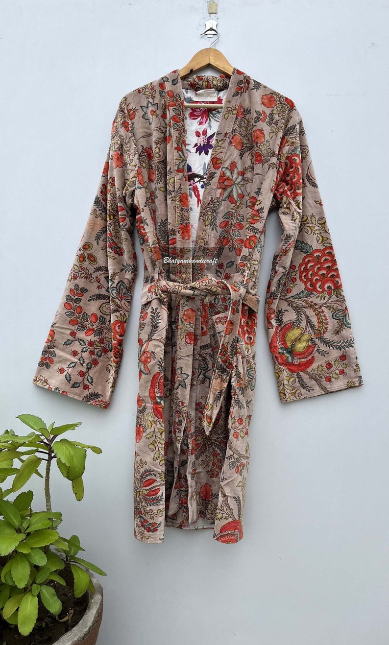 Long Velvet Jacket Winter Jacket Velvet Robe House Robe - Etsy