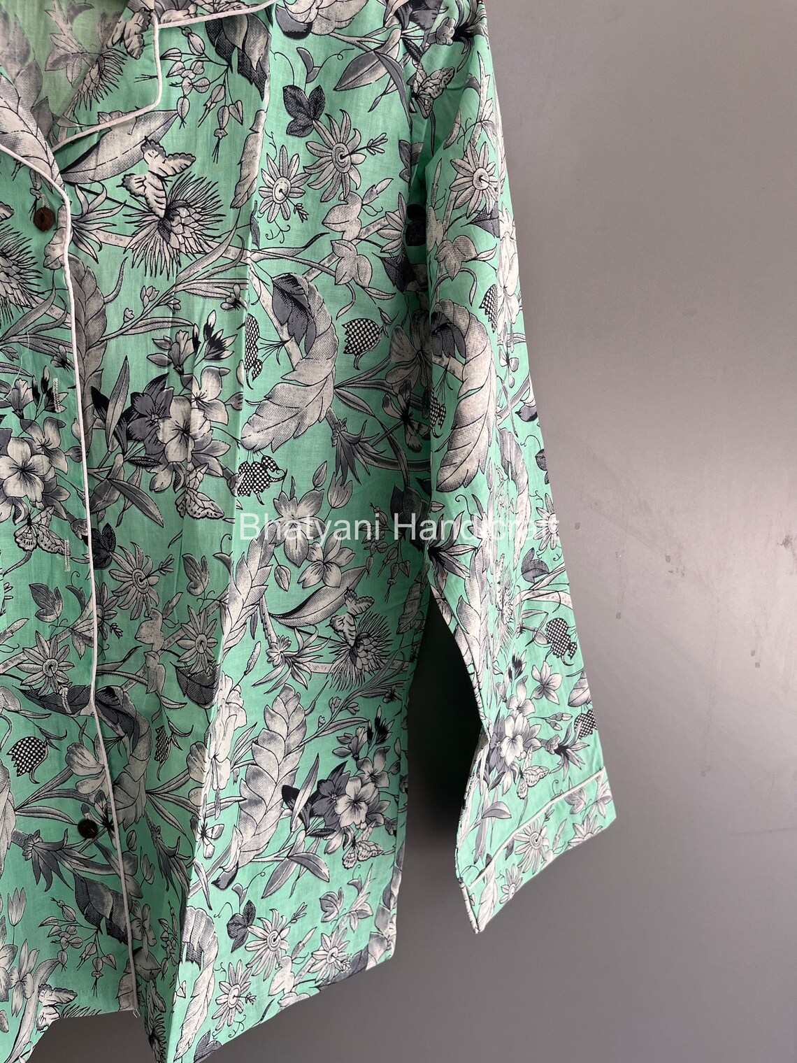 New Floral Pj Set Soft Cotton Night Suit Bridal Pajama Set - Etsy